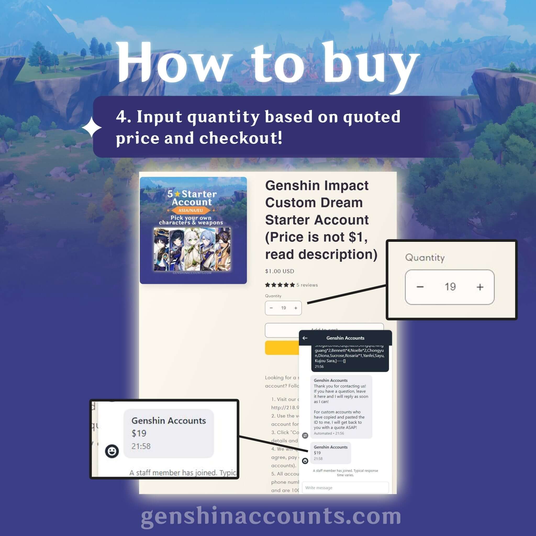 Genshin Impact Custom Dream Starter Account – Genshin Accounts