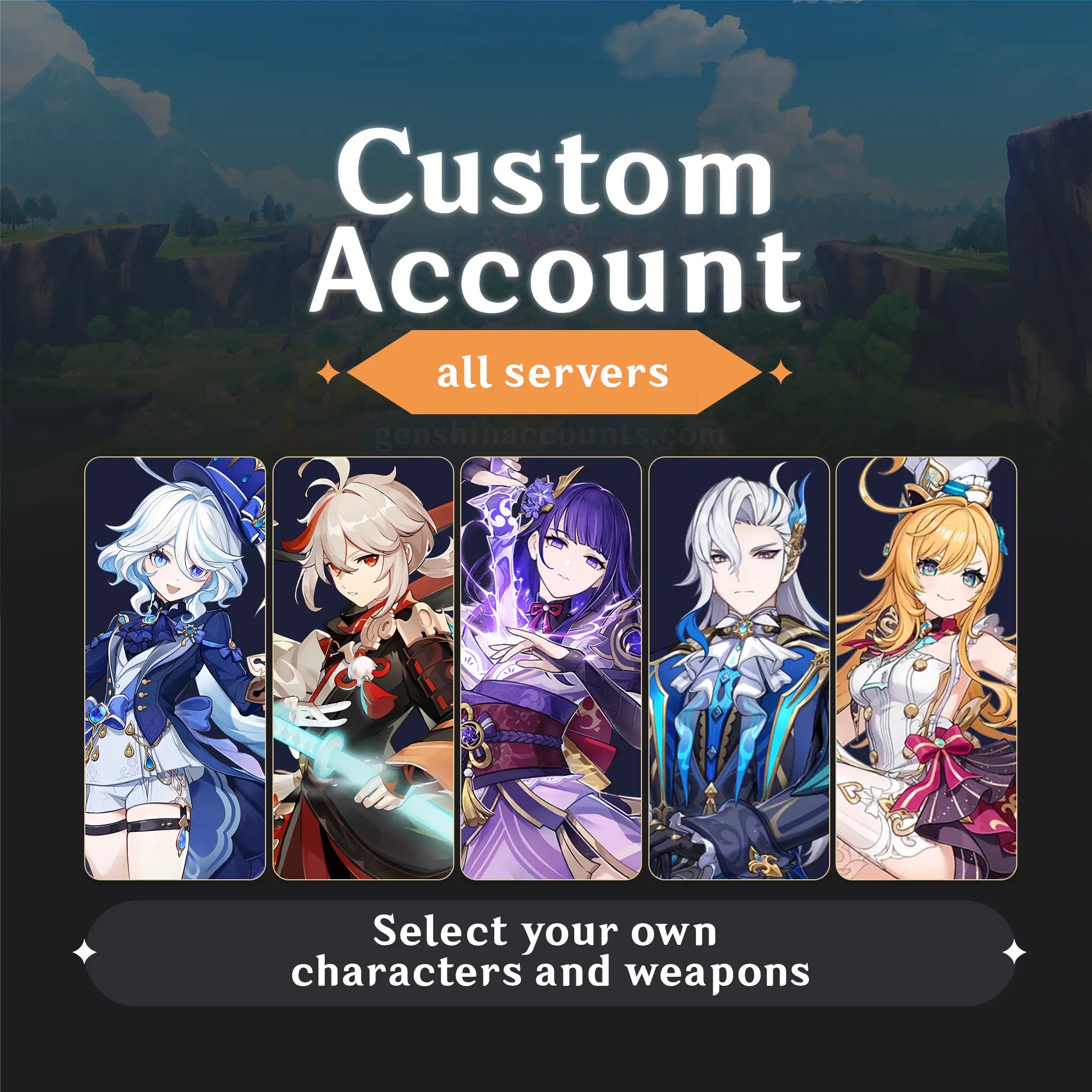 Genshin Impact Custom Starter Account – Genshin Accounts